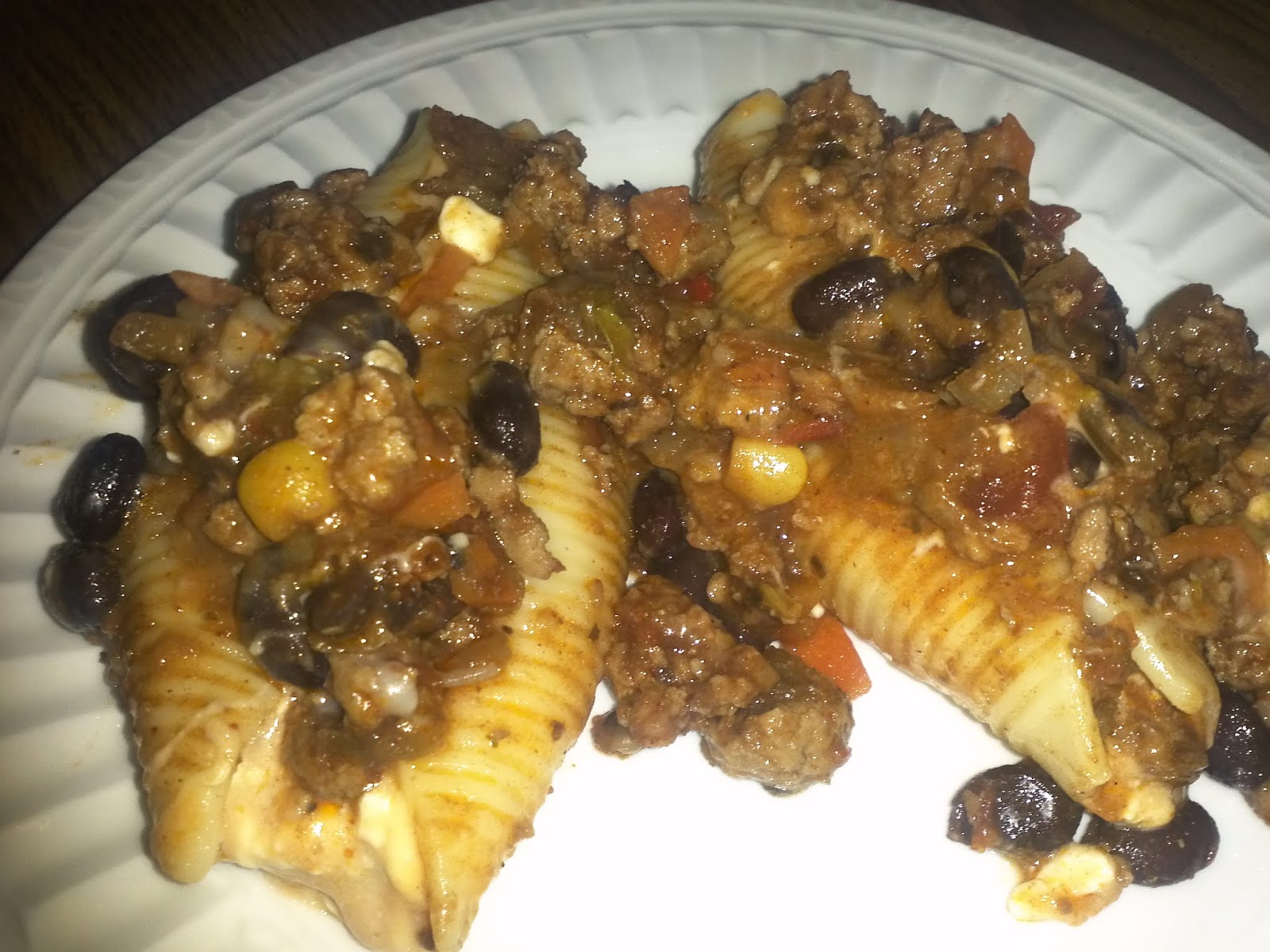 Mexican Stuffed Pasta Shells Recipe ~ A Mama's Corner of the World