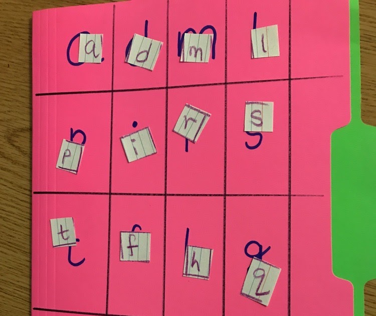 My Classroom: Alphabet matching file folder activity