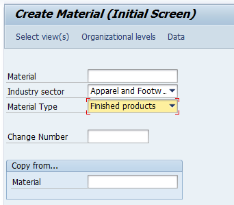 SAP Tutorials: AFS Material Master Creation
