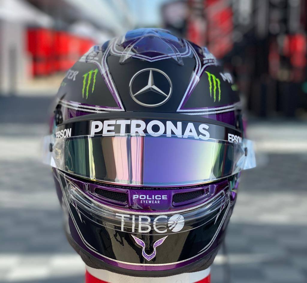 Racing Helmets Garage: Bell HP77 L.Hamilton Silverstone 2020