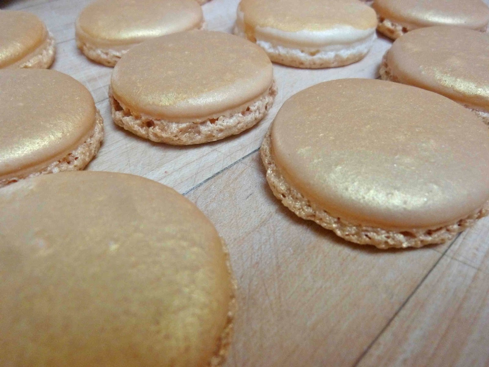Golden Macarons with Persimmon Buttercream Filling – Diary of a Mad ...