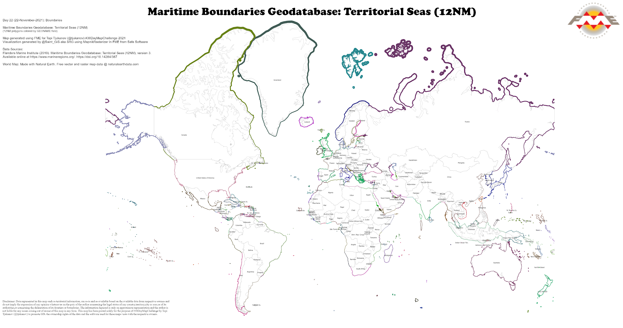 Thirty Days of Mapping (FME-ing) #30DayMapChallenge 2021