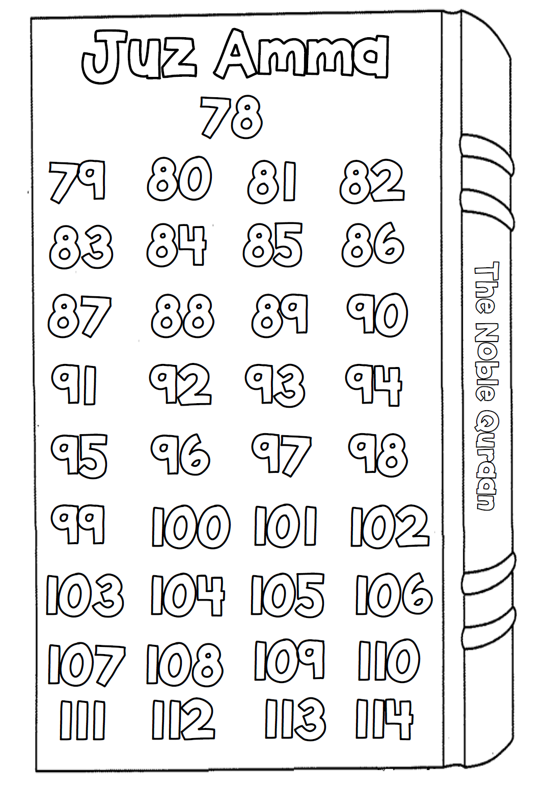 Keep Track of Quraan Progress with Quraan Progress Charts | TJ Islamic ...