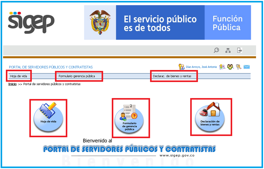 Hoja de vida SIGEP 🔰