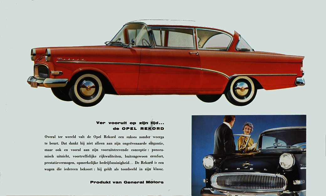 .: 1957 Opel. Rekord. Brochure (Neederland)
