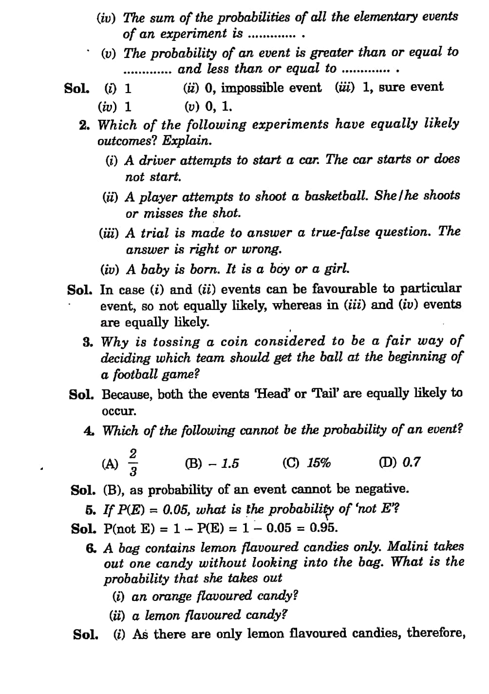 Probability class 10 math - Studypur
