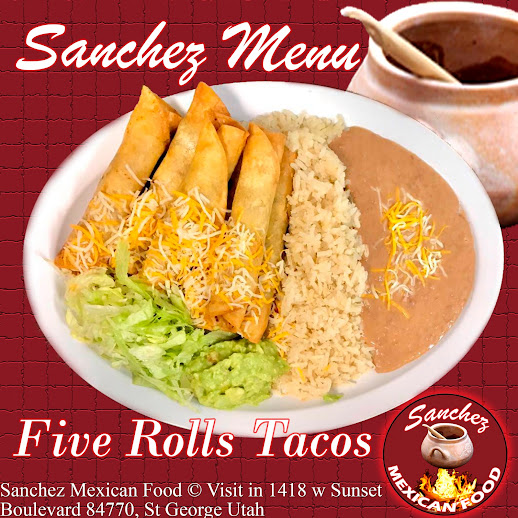 Menu ~ Sanchez Mexican Food