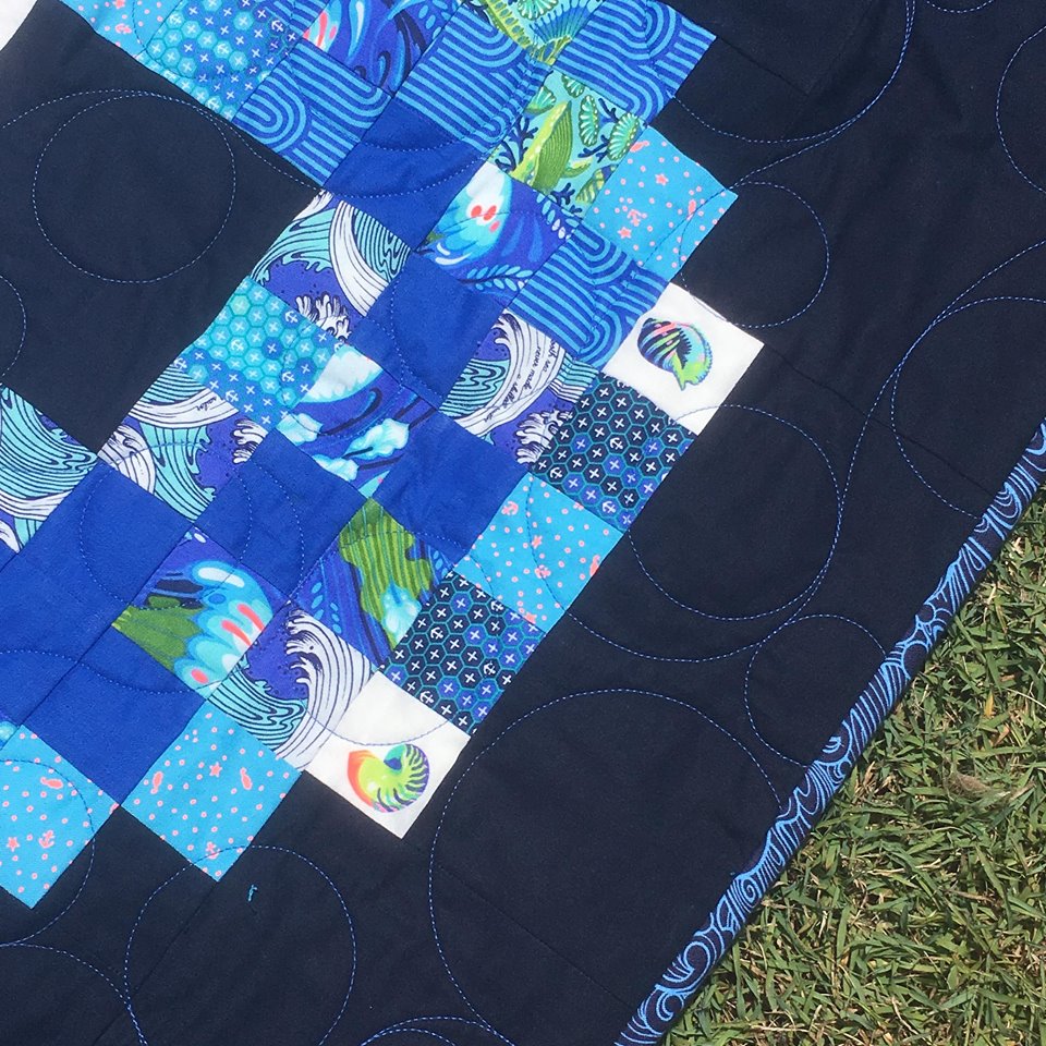 gemini stitches: Tula Pink Anchors Aweigh "Zuma" quilt