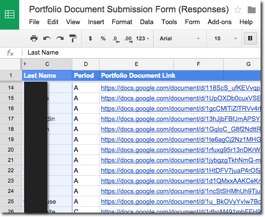 Flipped-History: Student Progress Monitoring With Google Doc Portfolios