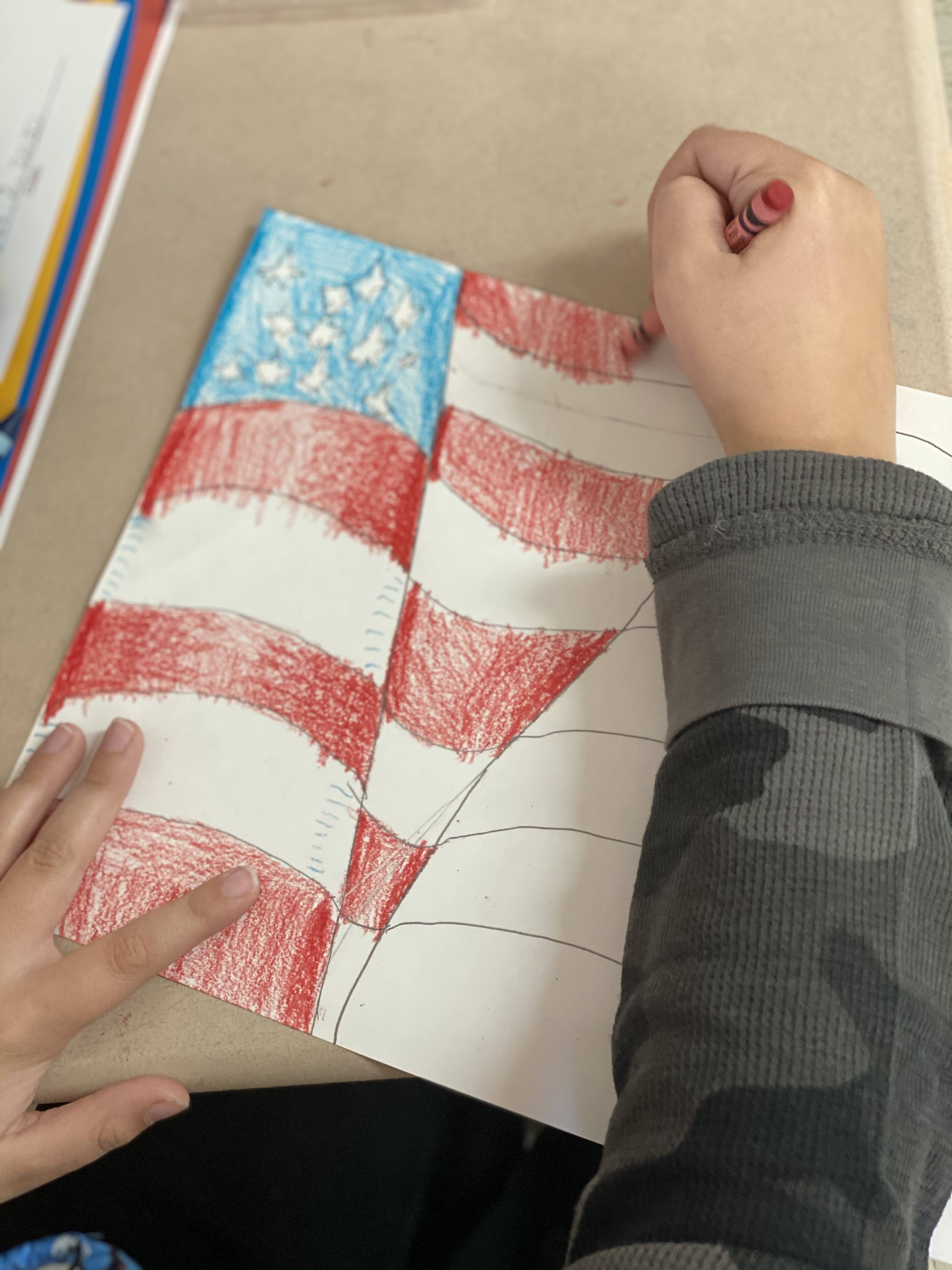 Elements of the Art Room: Patriotic art for Veterans Day!
