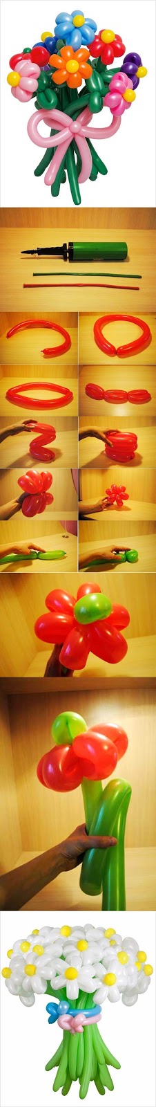 Cara Membuat Balon Bunga