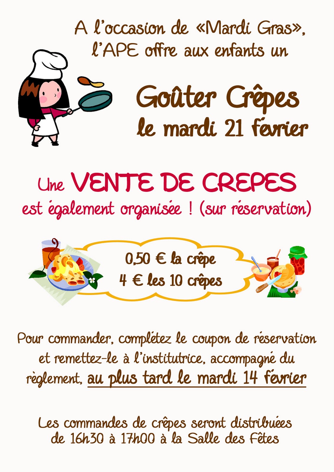 LE BLOG DE L'APEWH: Prochain RDV : le goûter du Mardi Gras