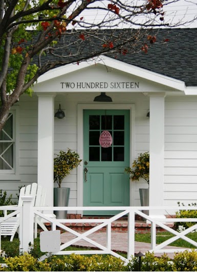 eclectically coastal: House Numbers Spelled Out