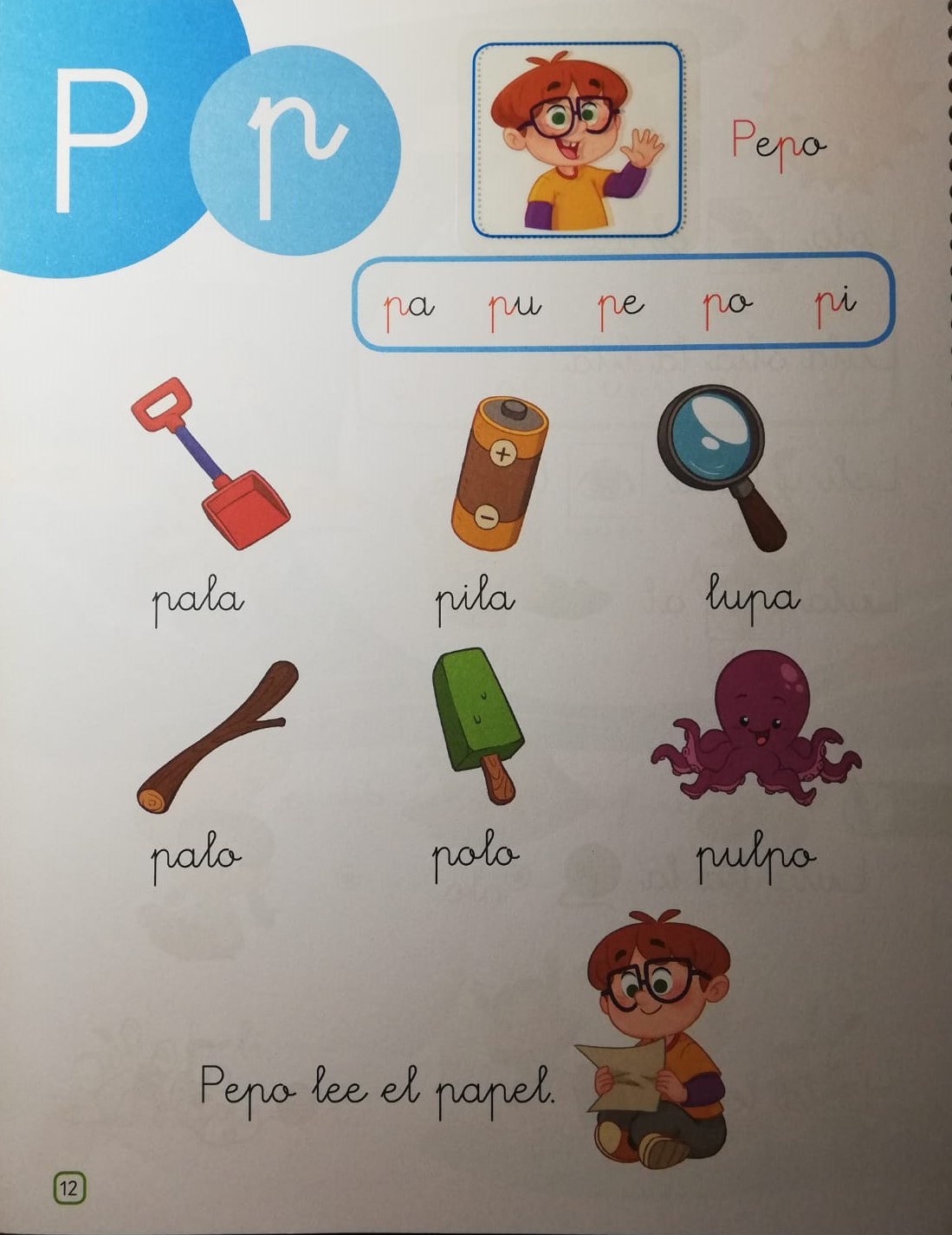 Alfapeques: Leemos con la letra p