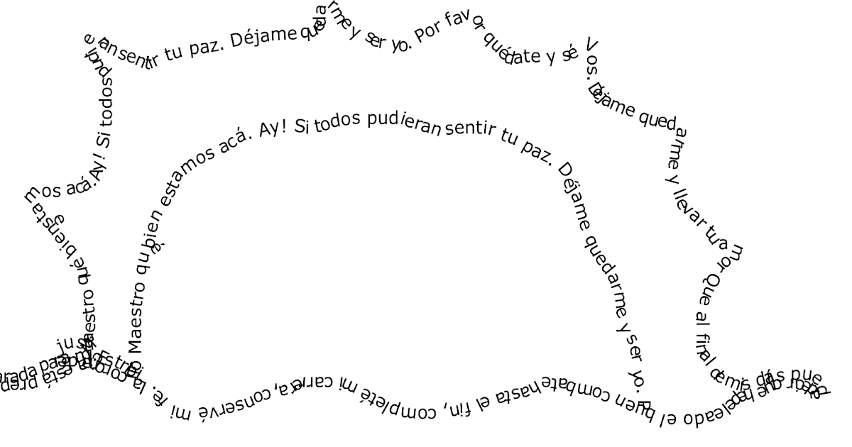 Un blog locamente feliz: Caligrama del Maestro ♥