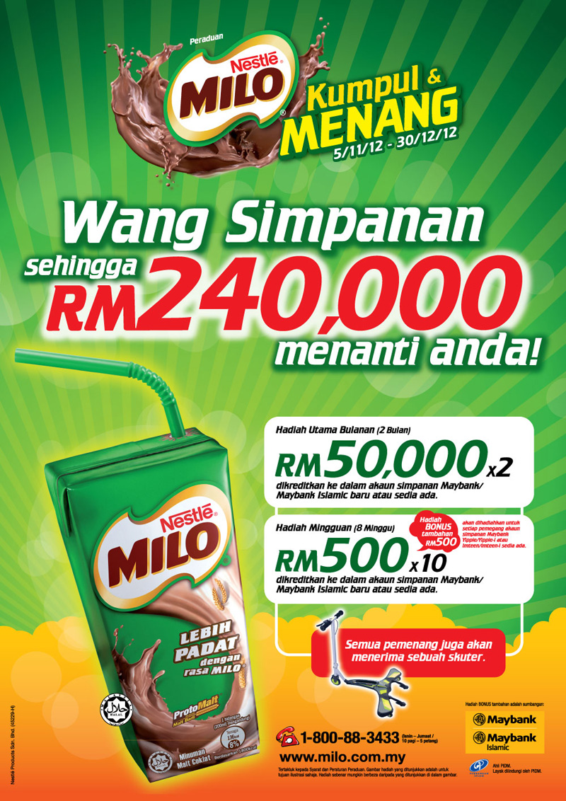 Peraduan Milo 'kumpul dan menang'