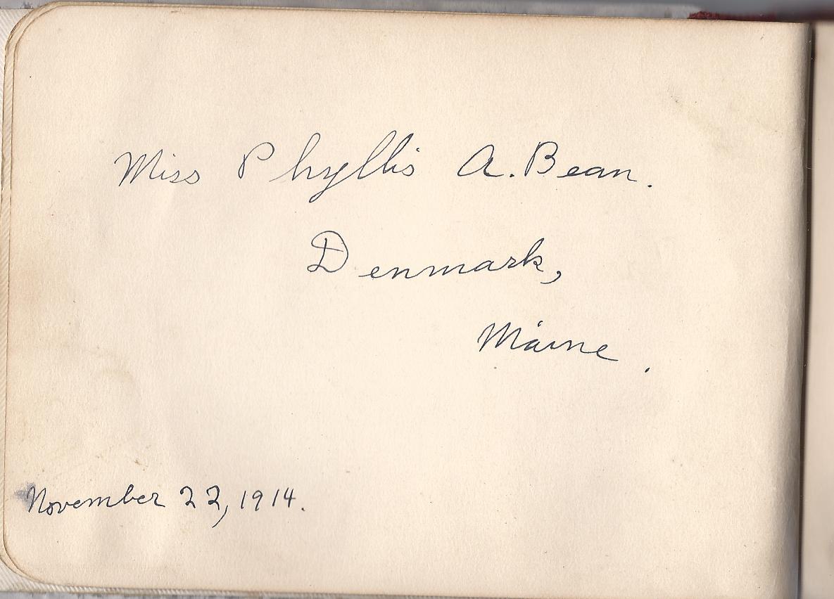 Heirlooms Reunited: 1890s-1910s Autograph Album of Bean Daughter of ...