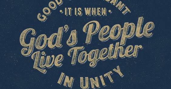 and that's that: Unity With One Another