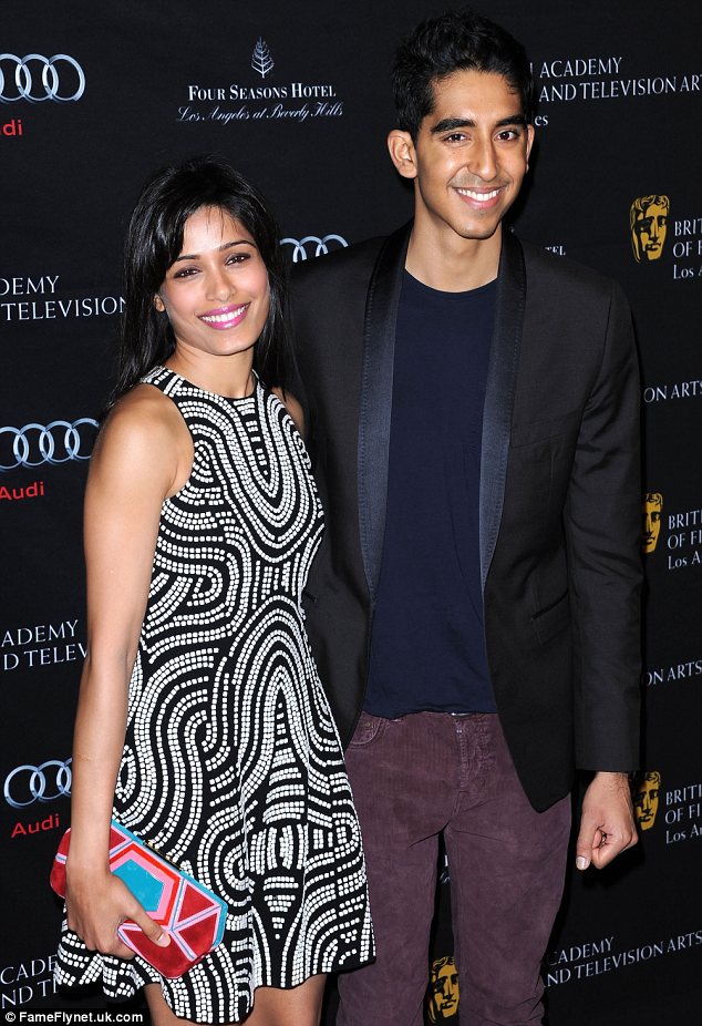 Freida Pinto and Dev Patel at the 2013 BAFTA Awards Seasons Tea Party in LA