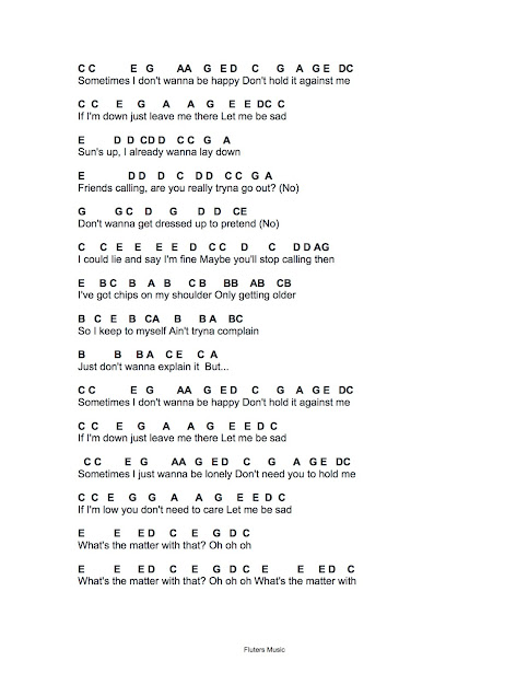 Flute Sheet Music: Be Happy