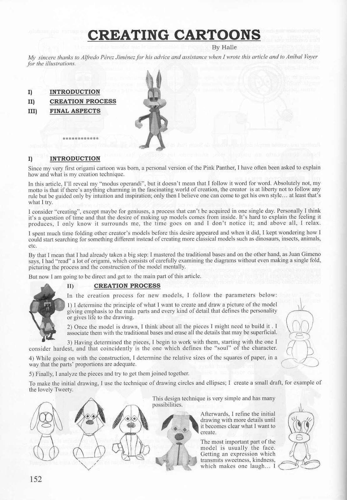 Origami Cartoon 3-Halle - Ruby Book Origami