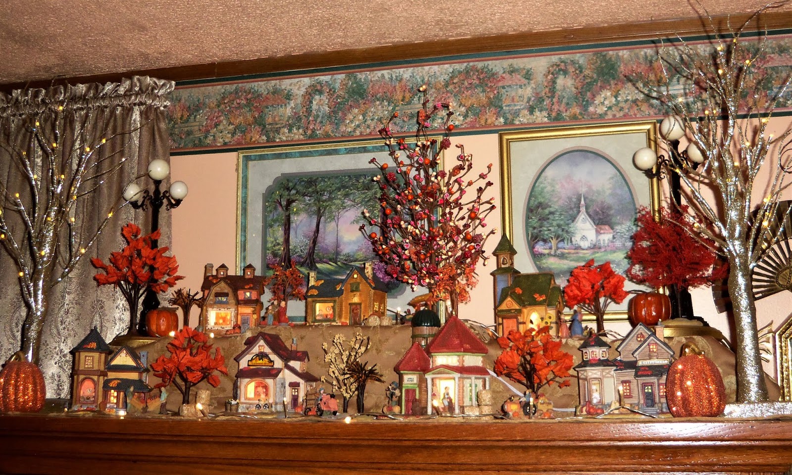 DEBBIE-DABBLE BLOG: Autumn Entry and Village in the Living Room, 2019
