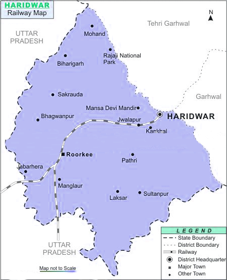 Rail-Map-india: Haridwar_railway_map