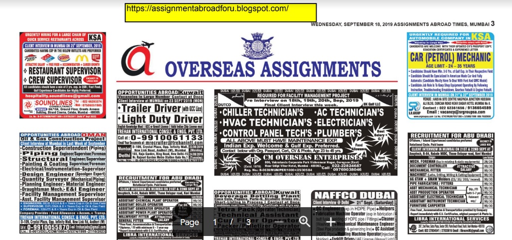 Assignment Abroad Times- 04th October 2023