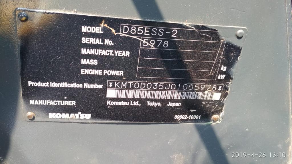 Pusat Jual Beli Alat Berat Bekas Terlengkap: Bulldozer Komatsu D85ESS-2 ...