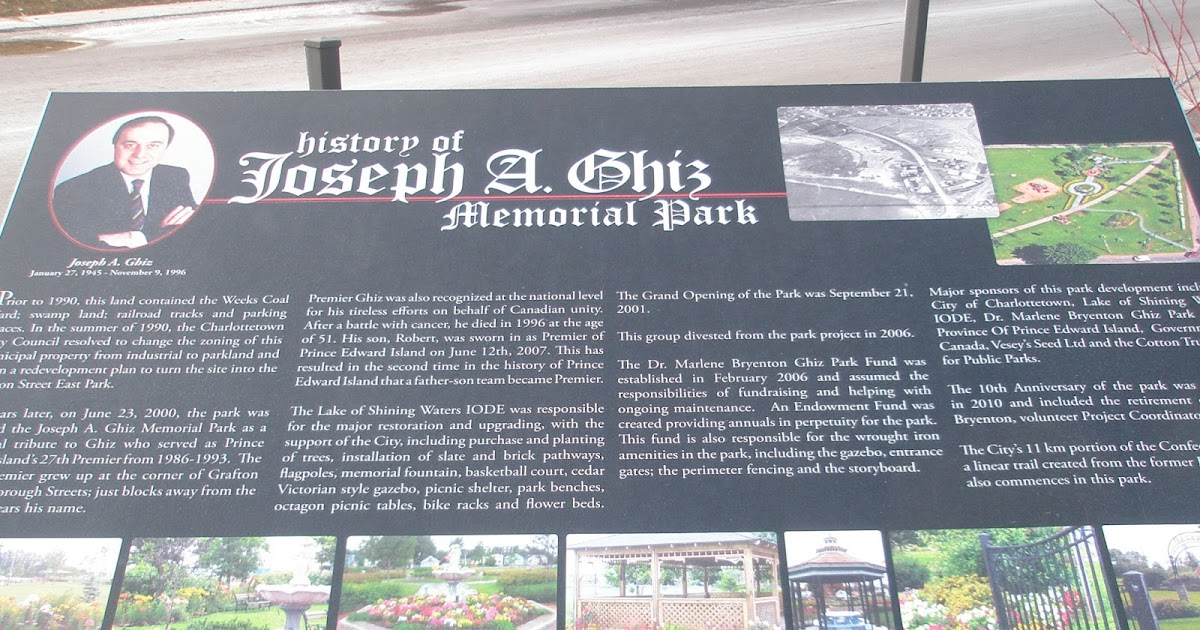 Pedaling PEI: Joe A Ghiz park