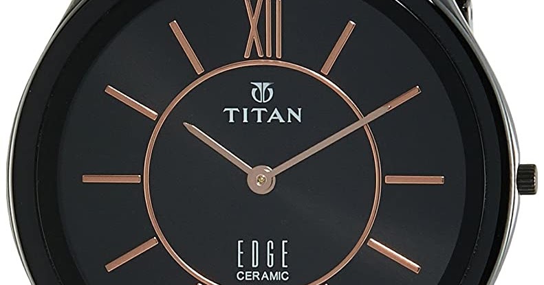 Titan Edge Ceramic Analog Black Dial Men's Watch-NL1696NC01 | SURAJ ...