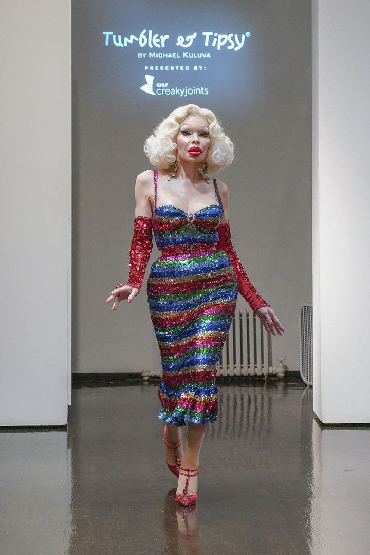 Amanda Lepore closes the Tumbler and Tipsy by Michael Kuluva NYFW S/S ...