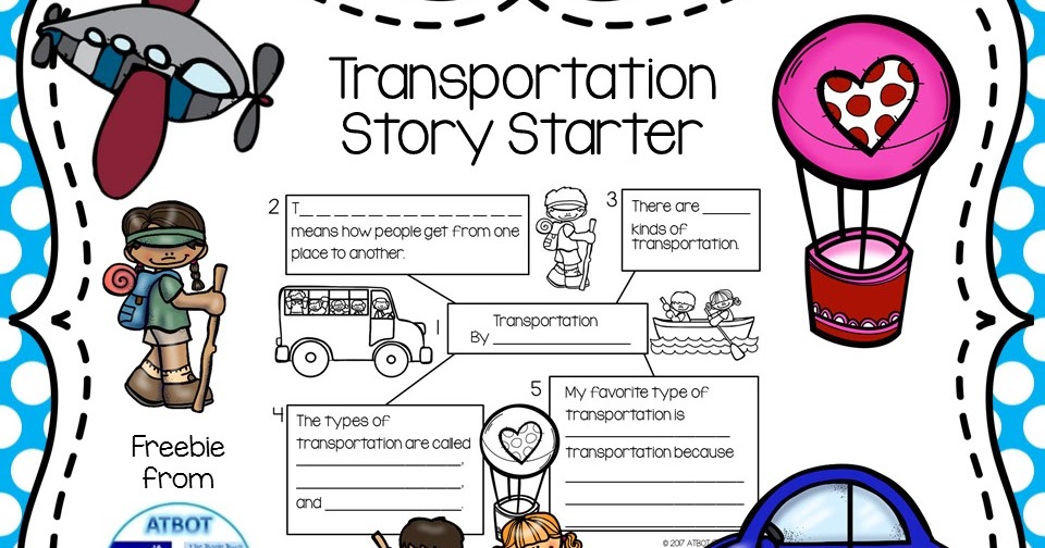Classroom Freebies Too: Transportation Story Starter Freebie