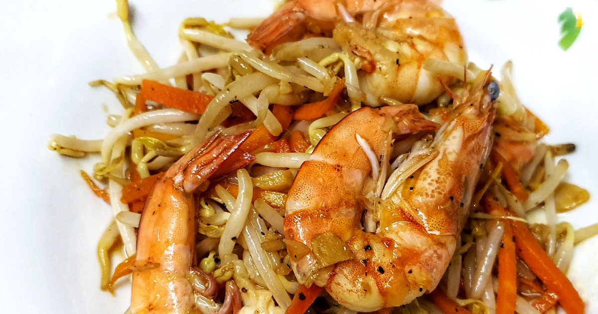 Resipi Udang & Taugeh Teppanyaki | Ini Adalah Bellarina Natasya