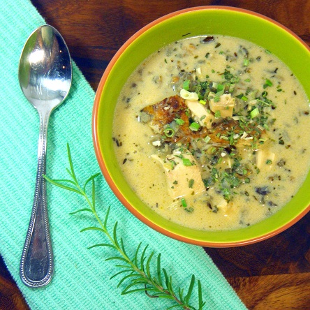 52 Ways to Cook: Rosemary Chicken, Mushroom and Wild Rice Soup