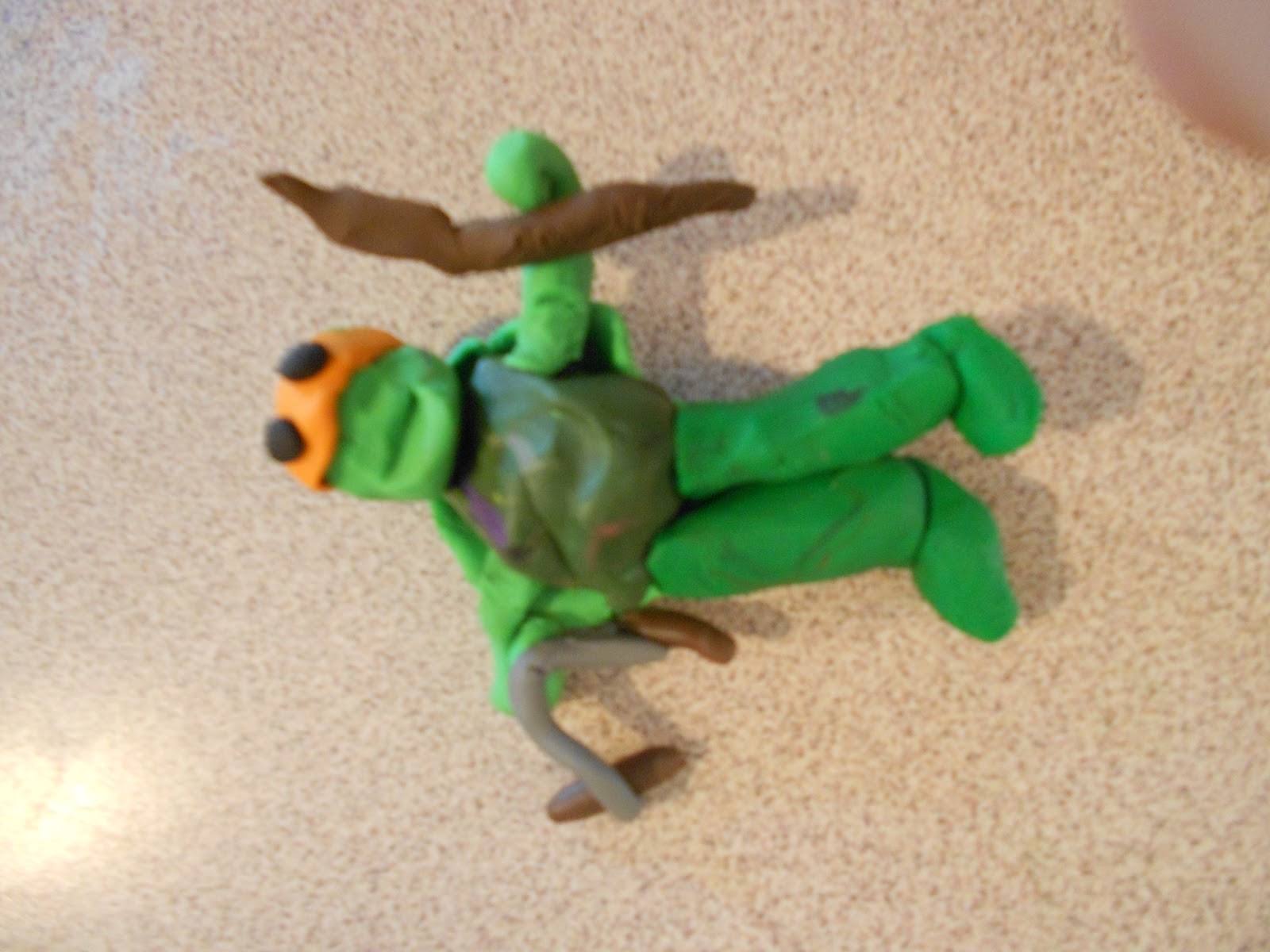 ZA's Writings: More Little Clay Animals (And a Ninja Turtle)