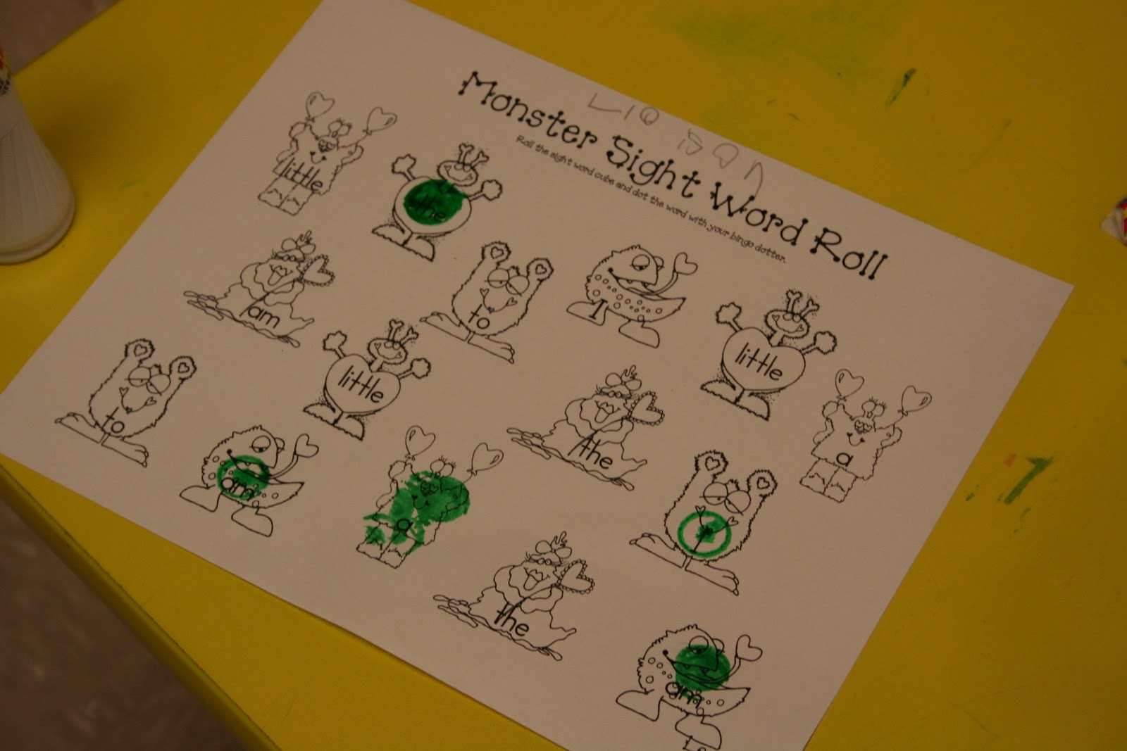 Mrs. Lee's Kindergarten: Monster Centers and Monster Fun!