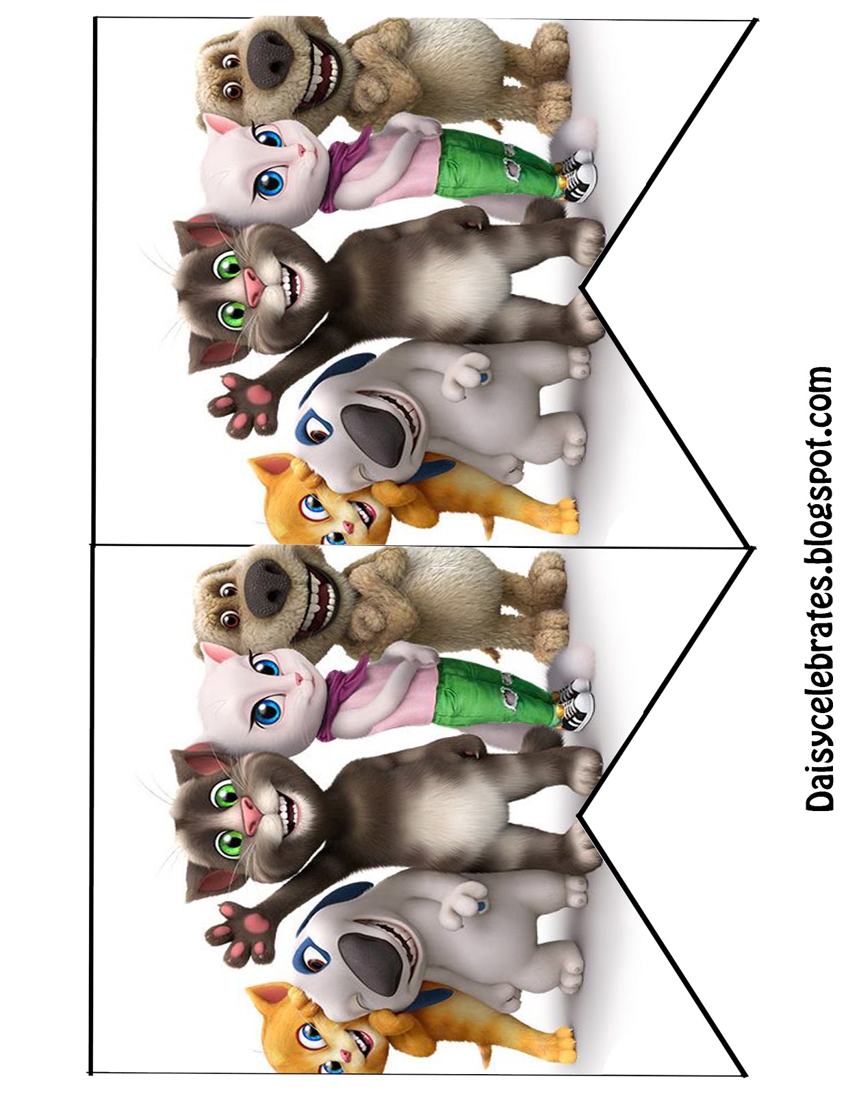 Daisy Celebrates: Talking Tom and Friends Birthday Party Printables!