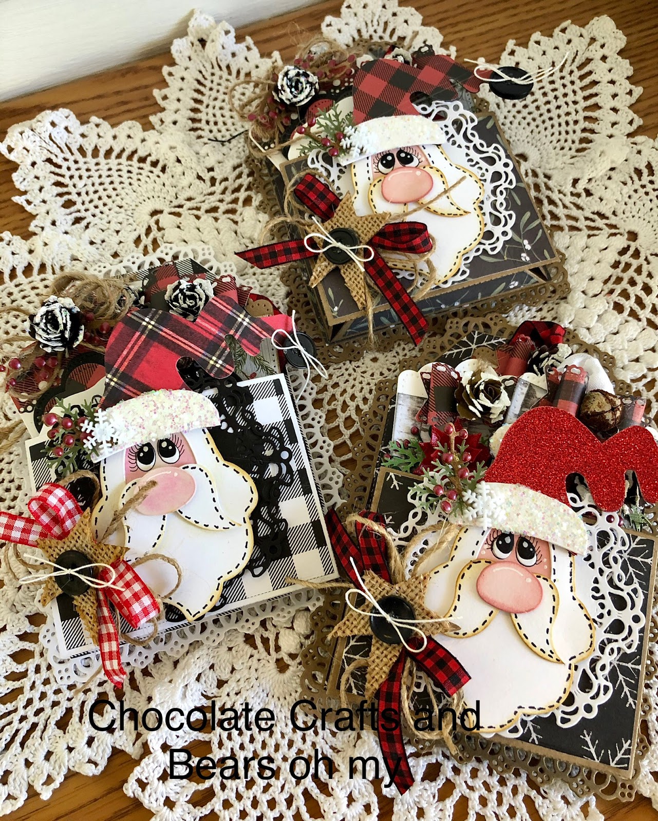 Chocolate Crafts and Bears, Oh My: Rustic Farmhouse Christmas Pockets ...