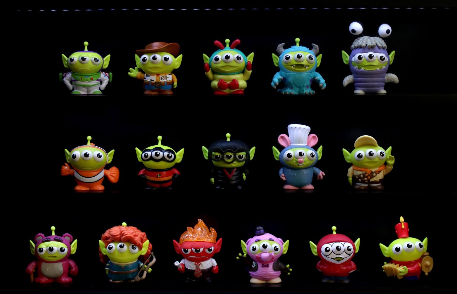 Dan the Pixar Fan: 2020 Mattel Pixar Alien REMIX Collection—Complete ...