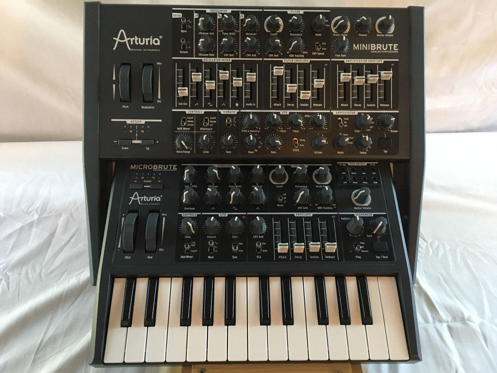 MATRIXSYNTH: Arturia Minibrute and Micbrobrute Combo Frankenstein ...