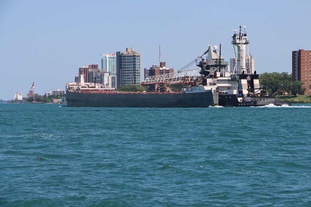 Michigan Exposures: The Tug Victory and her Barge the Maumee