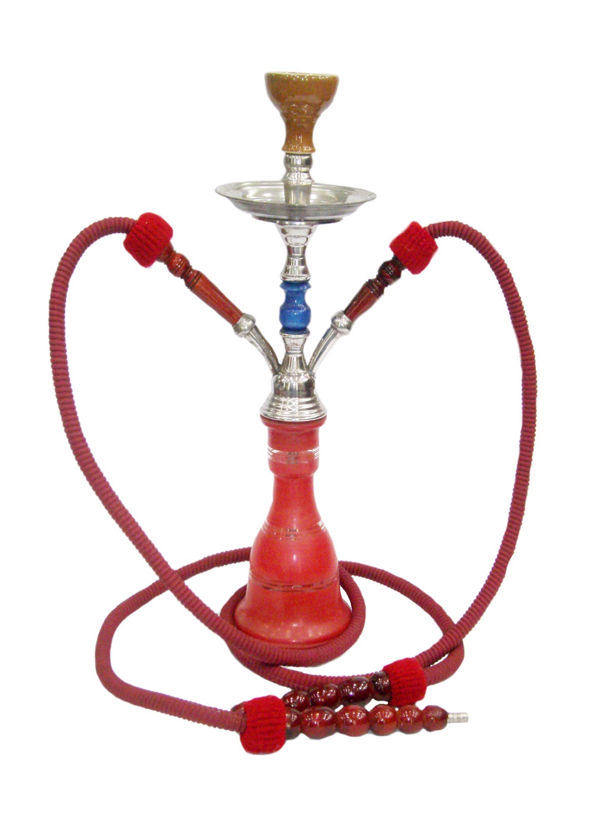 Tio do narguile: Narguile Grande vermelho 2 saídas - Tio do Narguile