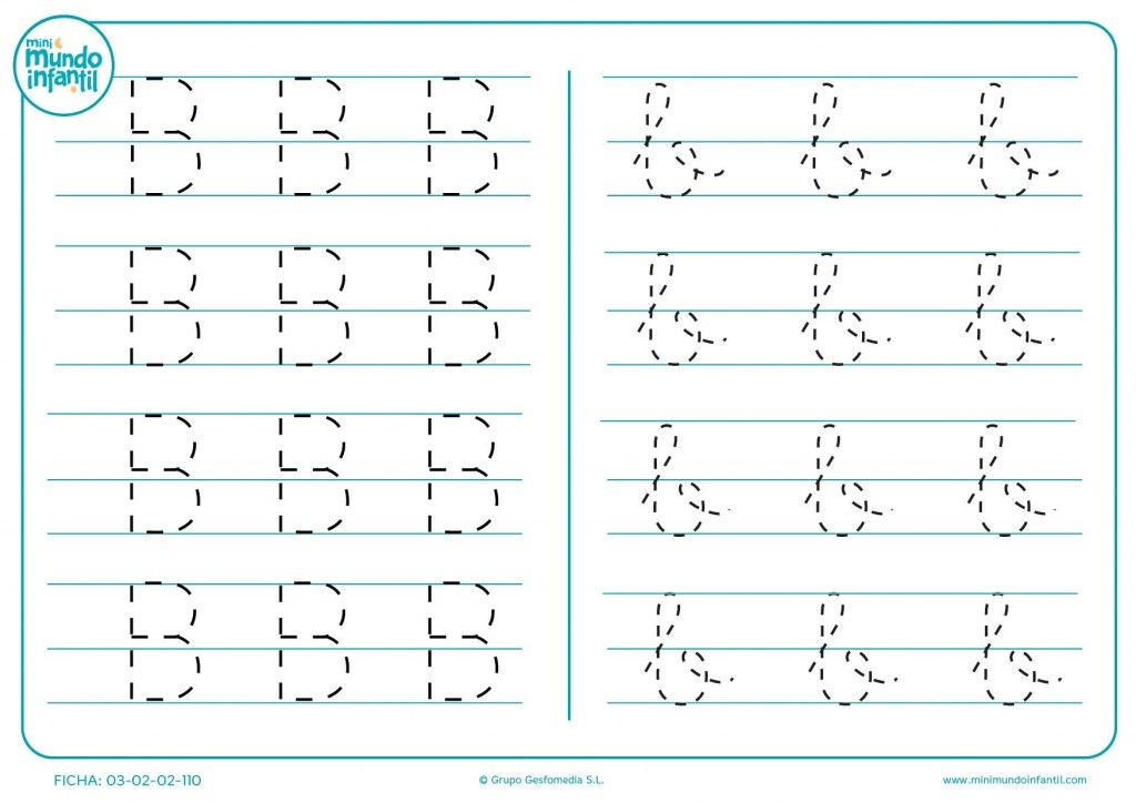 Mi Clase: LECTOESCRITURA. Trazo letra B