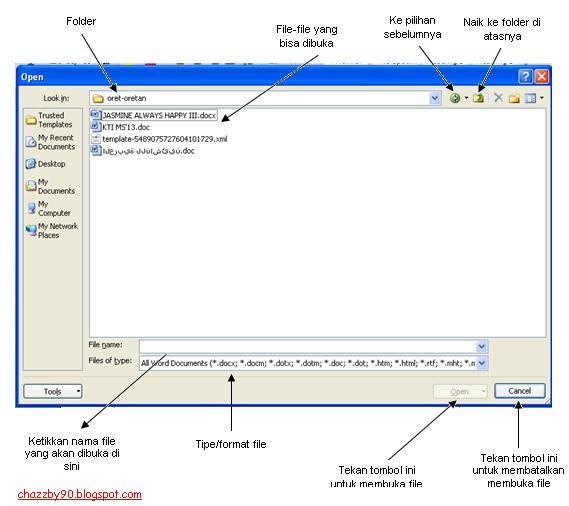 Membuka dan Menyimpan File MS Word