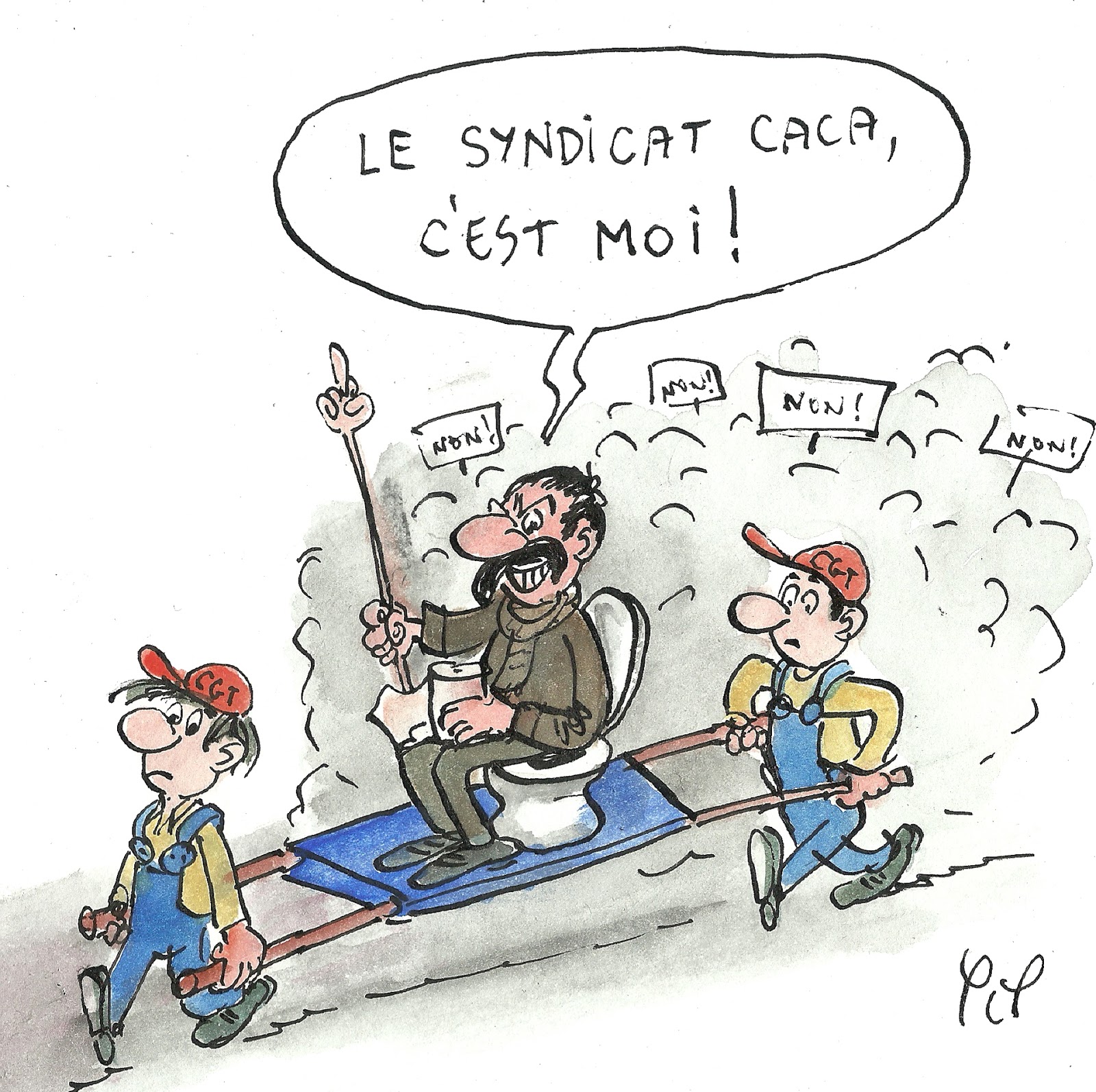 La mouche Ducoche: Martinez pense qu'il y a trop de syndicats!