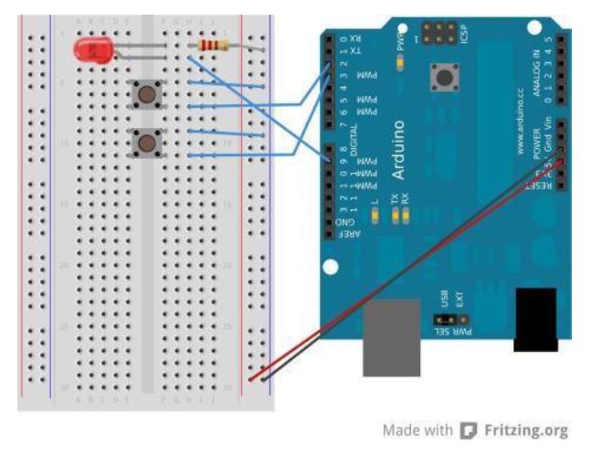 Belajar Pemograman Tombol Button Pada Arduino | Membuat Bel Rumah ...