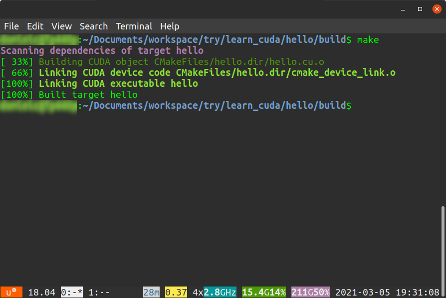 dominoc925: Creating a simple CUDA with CMake C++ project dominoc925: Creating a simple CUDA with CMake C++ project