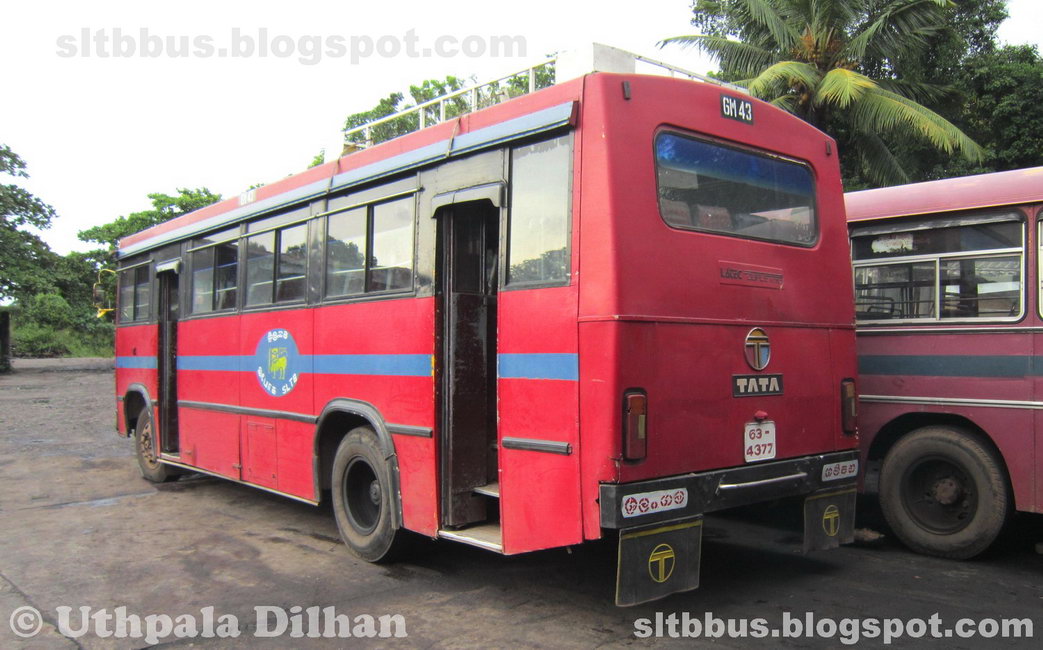 SLTB buses - ශ්‍රී ලංගම බස්: Latec TATA 1510 bus from SLTB Gampaha depot