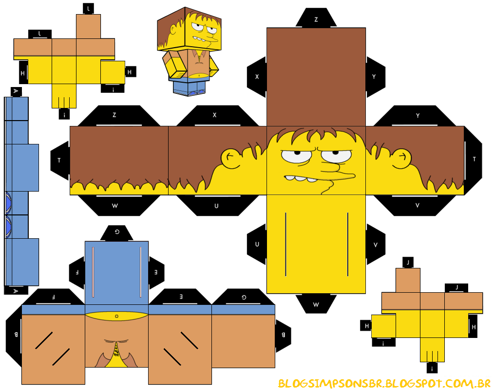 papercraft simpsons | papercraft toys arte de papel